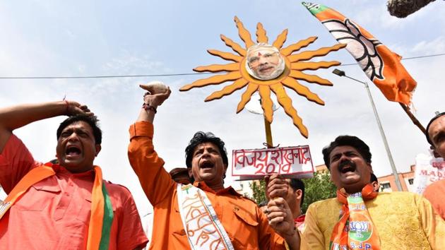Photos | 2019 Lok Sabha election results: PM Modi arrives at BJP’s ...