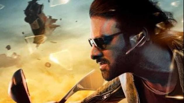 Saaho new poster: Prabhas is speeding away on a mean machine, see pic ...