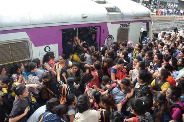 Rush to board local train at Thane station leads to stampede-like ...