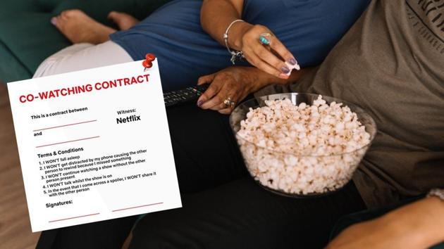 Netflix contract for co-watching is just what every couple needs. Need ...