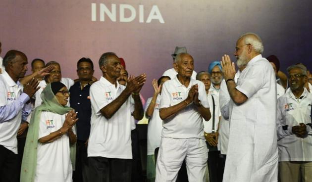 PM Modi launches fit India drive to make people exercise more | India News