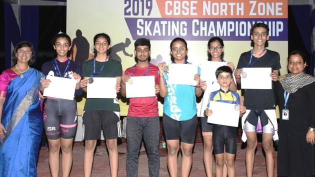 Pupils showcase prowess in skating at CBSE North Zone-1 championship ...
