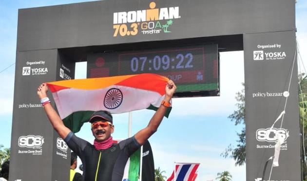 Ironman in city, army colonel makes Sangam proud | Hindustan Times