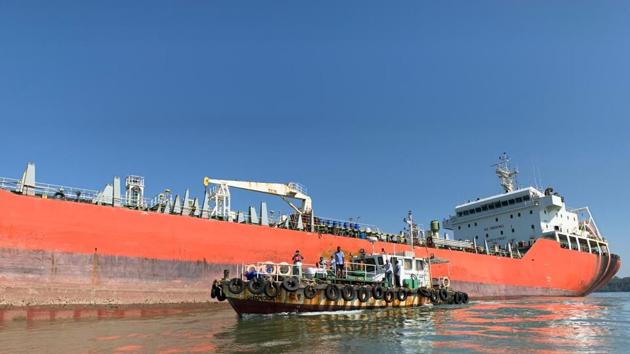 Goa’s quest to refloat stranded tanker hit, chopper dumps generator ...