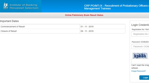 IBPS PO Prelims Result 2019 declared at ibps.in, here’s how to check ...