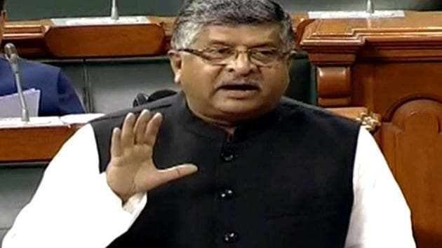 ‘Govt not a postman, will have a say’: Law minister Ravi Shankar Prasad ...