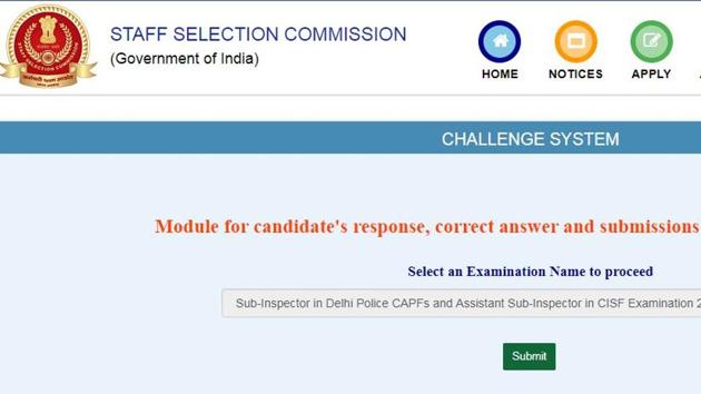 SSC CPO Paper 1 answer key 2019 released at ssc.nic.in, check and raise ...
