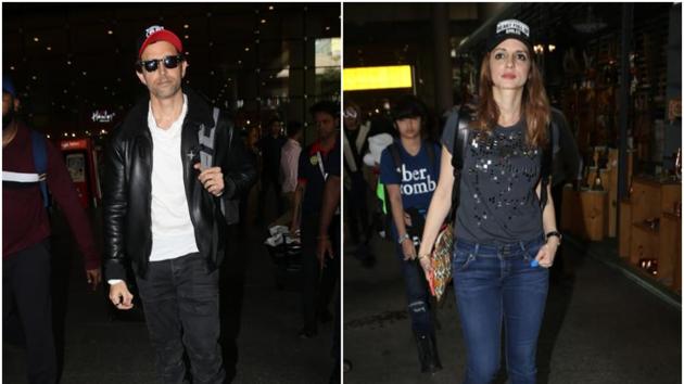 Watch: Hrithik Roshan, ex-wife Sussanne return from France holiday with ...