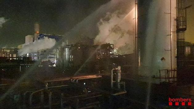 Photos: Explosion at chemical plant in Spain kills 2, injures 8 ...