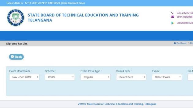 TS SBTET Diploma result 2019 declared at sbtet.telangana.gov.in, direct ...