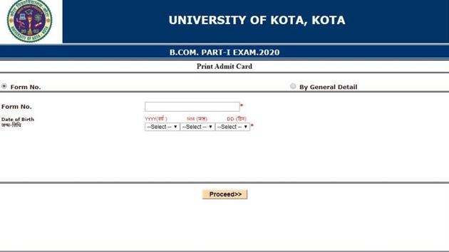 UOK BA, BSc and BCom admit card 2020 released at uok.ac.in | Hindustan ...
