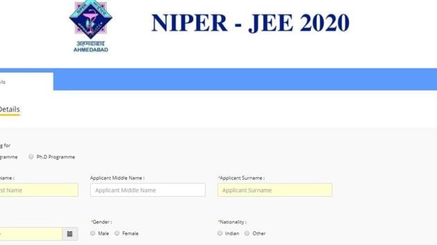 NIPER JEE 2020 registration begins at niperahm.ac.in, here’s how to ...