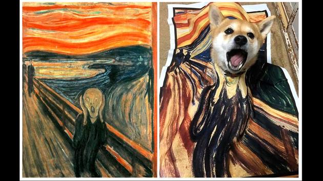 Photos: Stuck in isolation, Russians recreate famous artworks at home ...