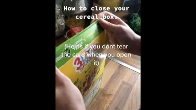People try viral ‘how to close a cereal box’ hack. ‘Mind = blown,’ says ...