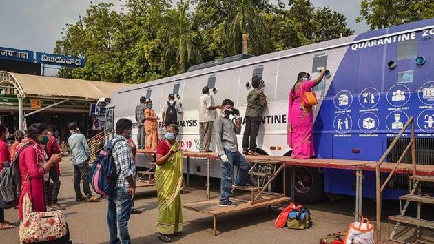 Andhra launches mobile Covid-19 sample collection centres, Aadhaar must ...