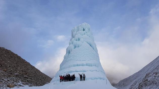 Sonam Wangchuk holds ice stupa contest in Ladakh | Hindustan Times