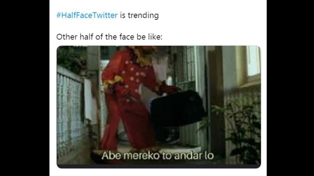 #HalfFace Twitter is the new the trend netizens are obsessed with it ...