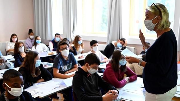 Photos: Europe’s children return to school for the first time amid ...