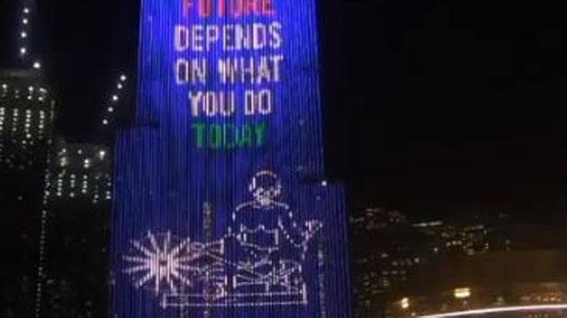 Burj Khalifa honours Mahatma Gandhi on birth anniversary | World News