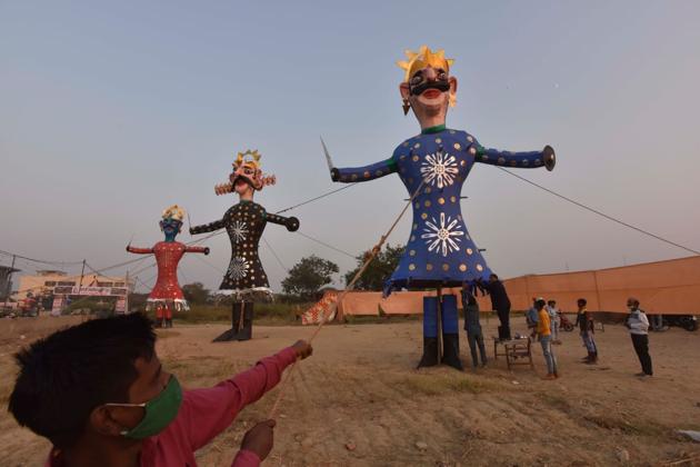 PHOTOS | Happy Dussehra 2020: Burning of Ravana, Meghnad and Kumbhkaran ...