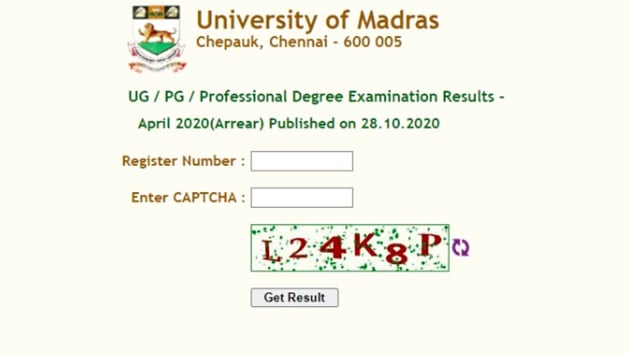 Madras University Arrear exam results 2020 declared at unom.ac.in, here ...