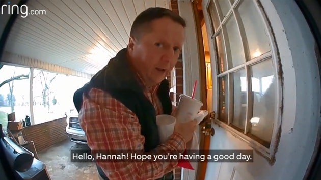 Dad uses security camera to show love to daughter who is away from home ...