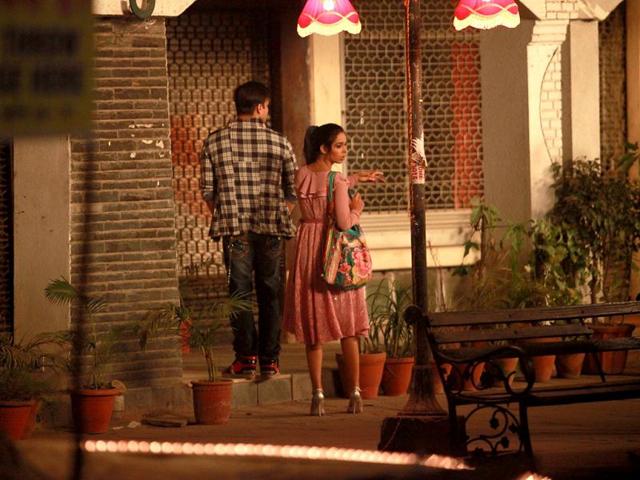 Mallika-Vivek at KLPD shoot | Hindustan Times