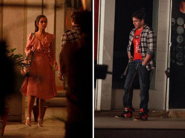 Mallika-Vivek at KLPD shoot | Hindustan Times