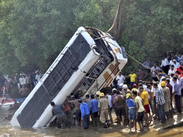 6 die as school bus falls into river in Goa| India News