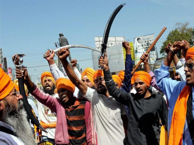 Sikhs protest | Hindustan Times