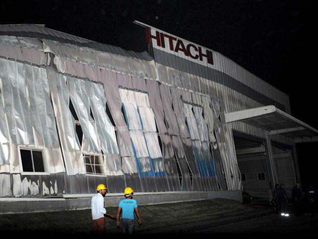 Gujarat: Fire at Hitachi plant | Hindustan Times