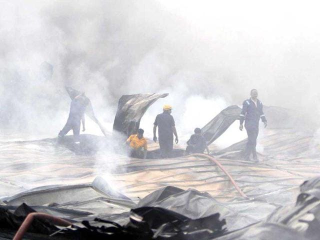 Gujarat: Fire at Hitachi plant | Hindustan Times