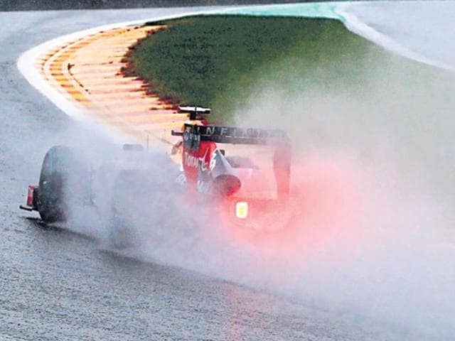 F1's return a 'washout' in Belgium | Latest News India - Hindustan Times