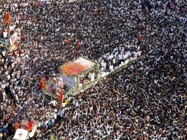 Bal Thackeray's final journey | Hindustan Times