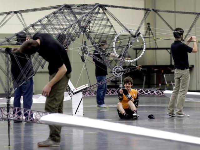 Human-powered helicopter | Hindustan Times
