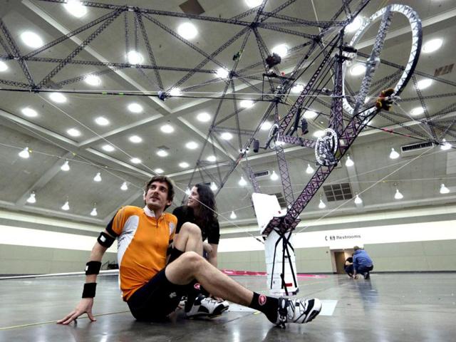 Human-powered helicopter | Hindustan Times