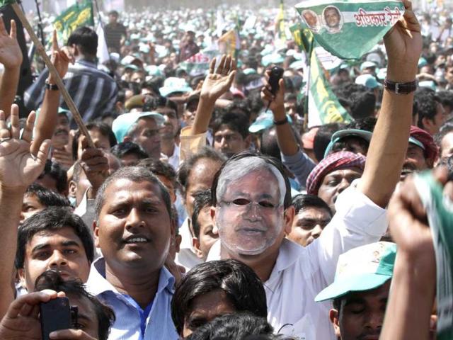 Nitish's rally for 'Adhikar' | Hindustan Times