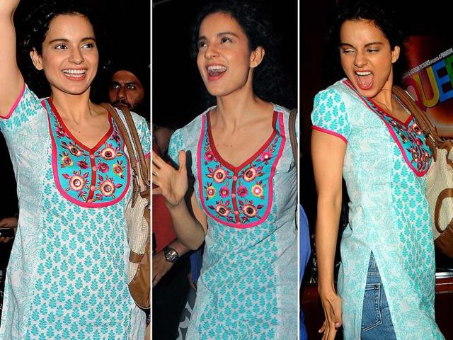 Bollywood beauties at Kangana Ranaut's Queen screening | Hindustan Times
