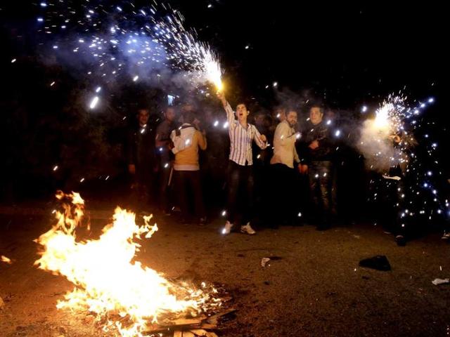 Iran's fire-jumping festival | Hindustan Times