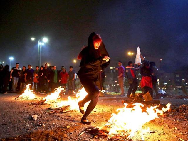 Iran's fire-jumping festival | Hindustan Times
