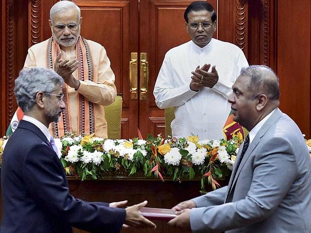 Modi flags off train service at Talaimannar in Sri Lanka | India News