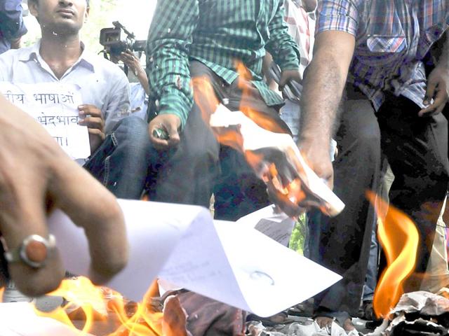 UPSC aspirants protest against CSAT | Hindustan Times