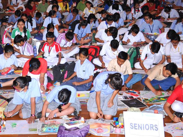 Inter-school painting competition in Gurgaon | Hindustan Times