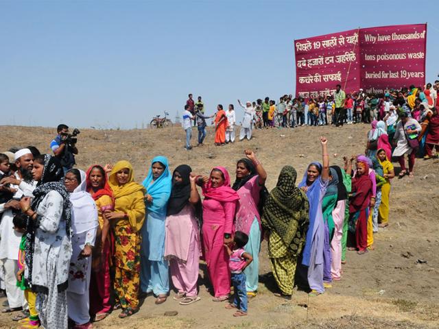 Bhopal Gas Survivors Protest Against Centre Over Toxic Waste