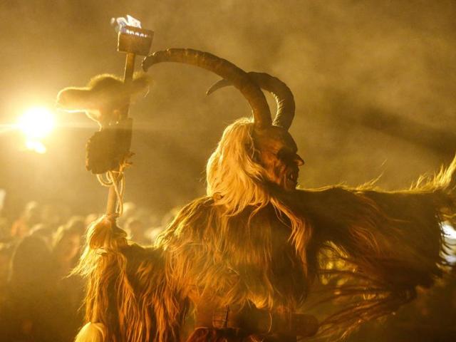 Perchten Festival: Demons ward off the ghosts of winter in Pagal ritual ...