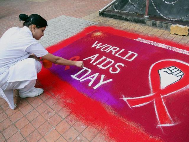 Red is the colour of hope on World Aids Day | Hindustan Times