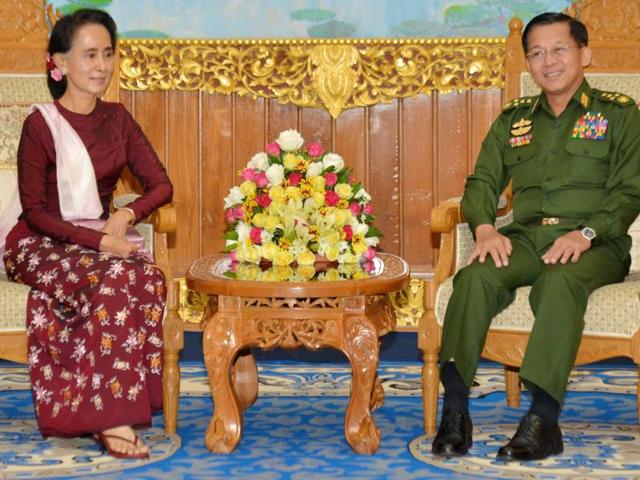 In step towards power, Myanmar’s Suu Kyi meets prez, army chief | World ...