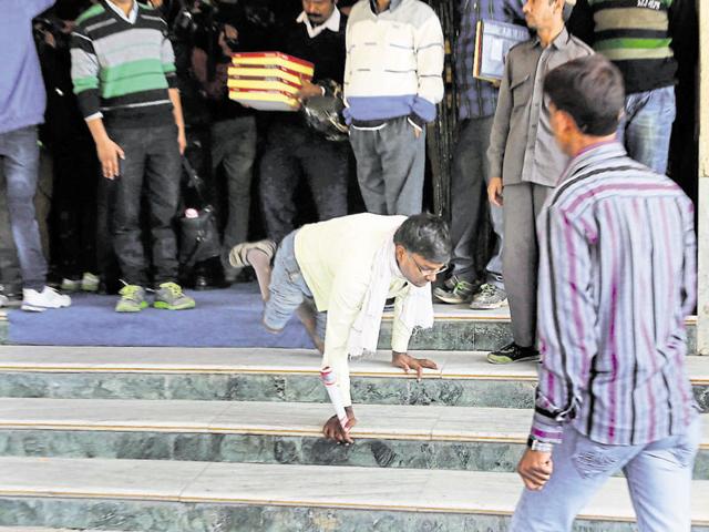 Rajasthan: No ramps for the disabled at govt event | Hindustan Times