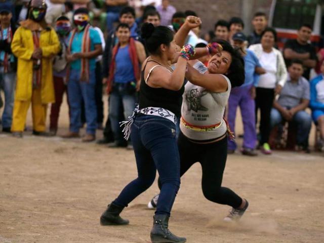 Check out ‘Takanakuy’, Peru’s ritual fighting event | Hindustan Times