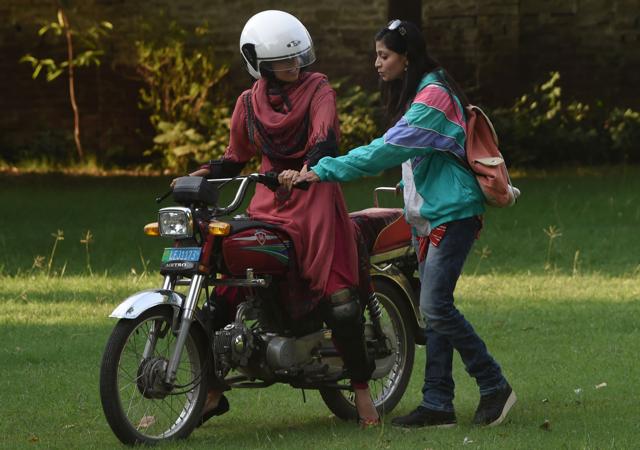 Four wheels good, two wheels better for Pakistan’s female motorists ...